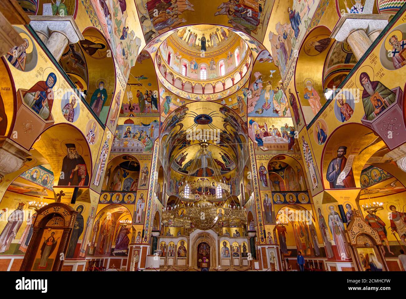 Interior of Cathedral of the Resurrection of Christ in Podgorica ...