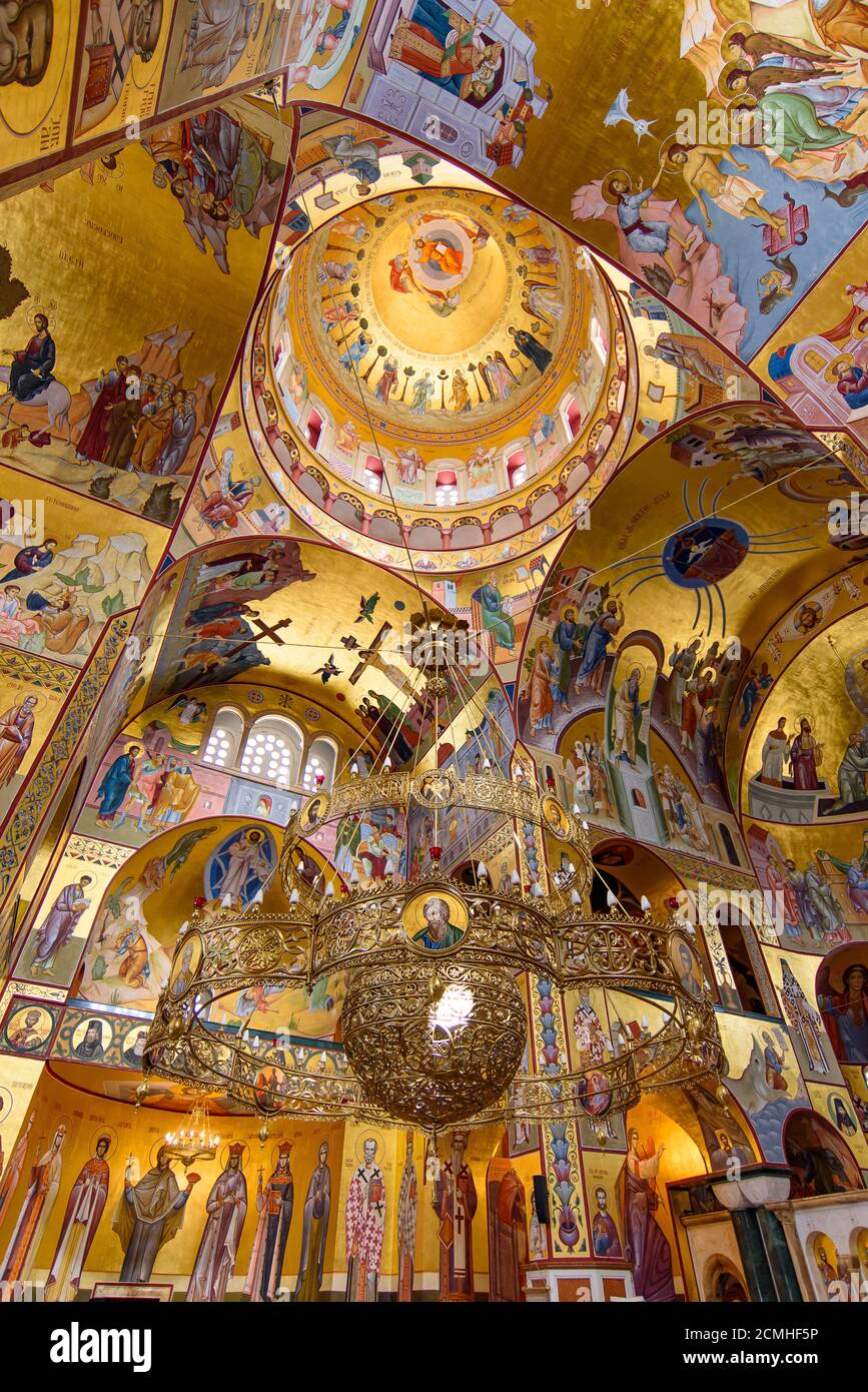Interior of Cathedral of the Resurrection of Christ in Podgorica ...
