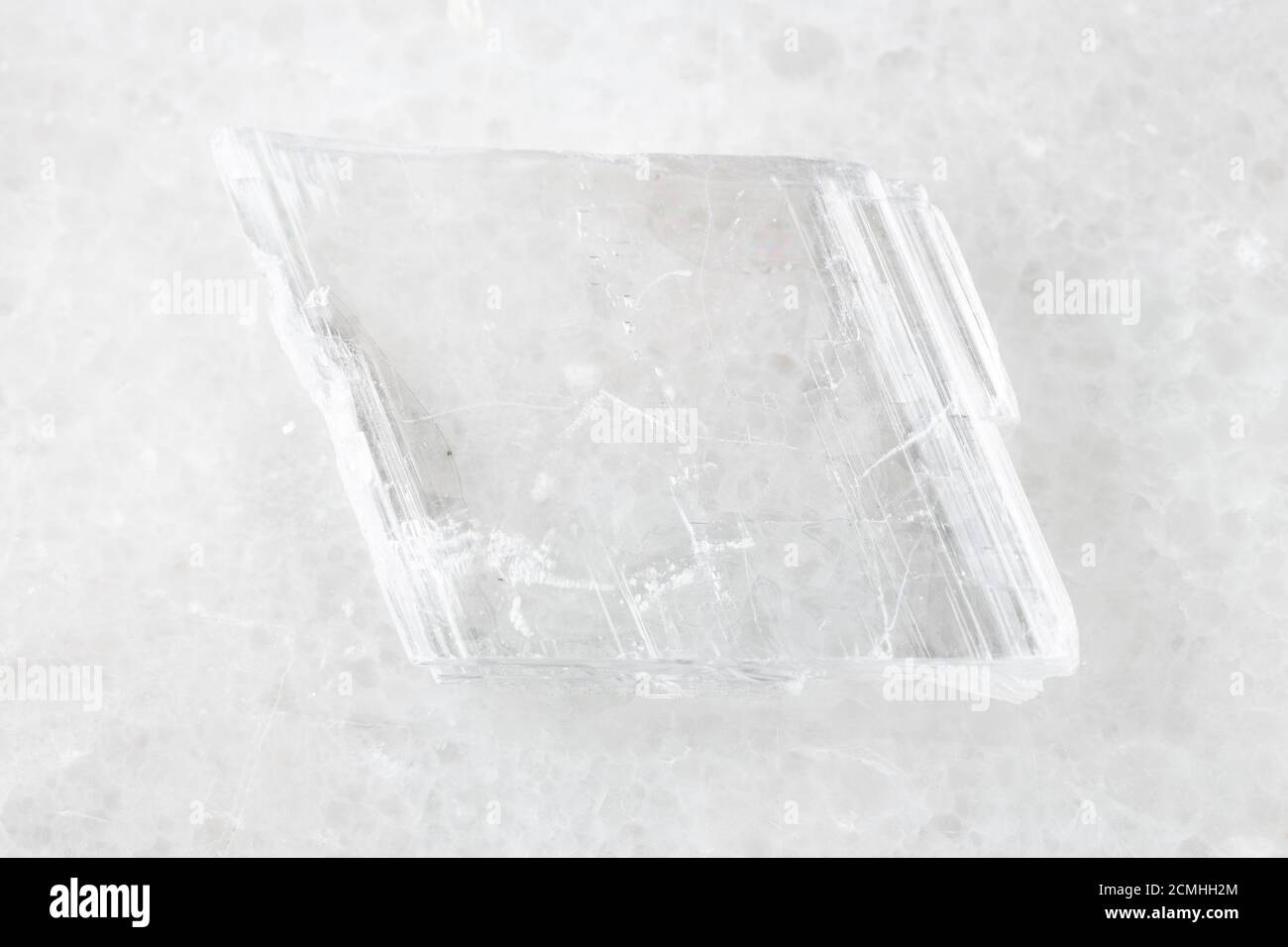 closeup of sample of natural mineral from geological collection - rough ...