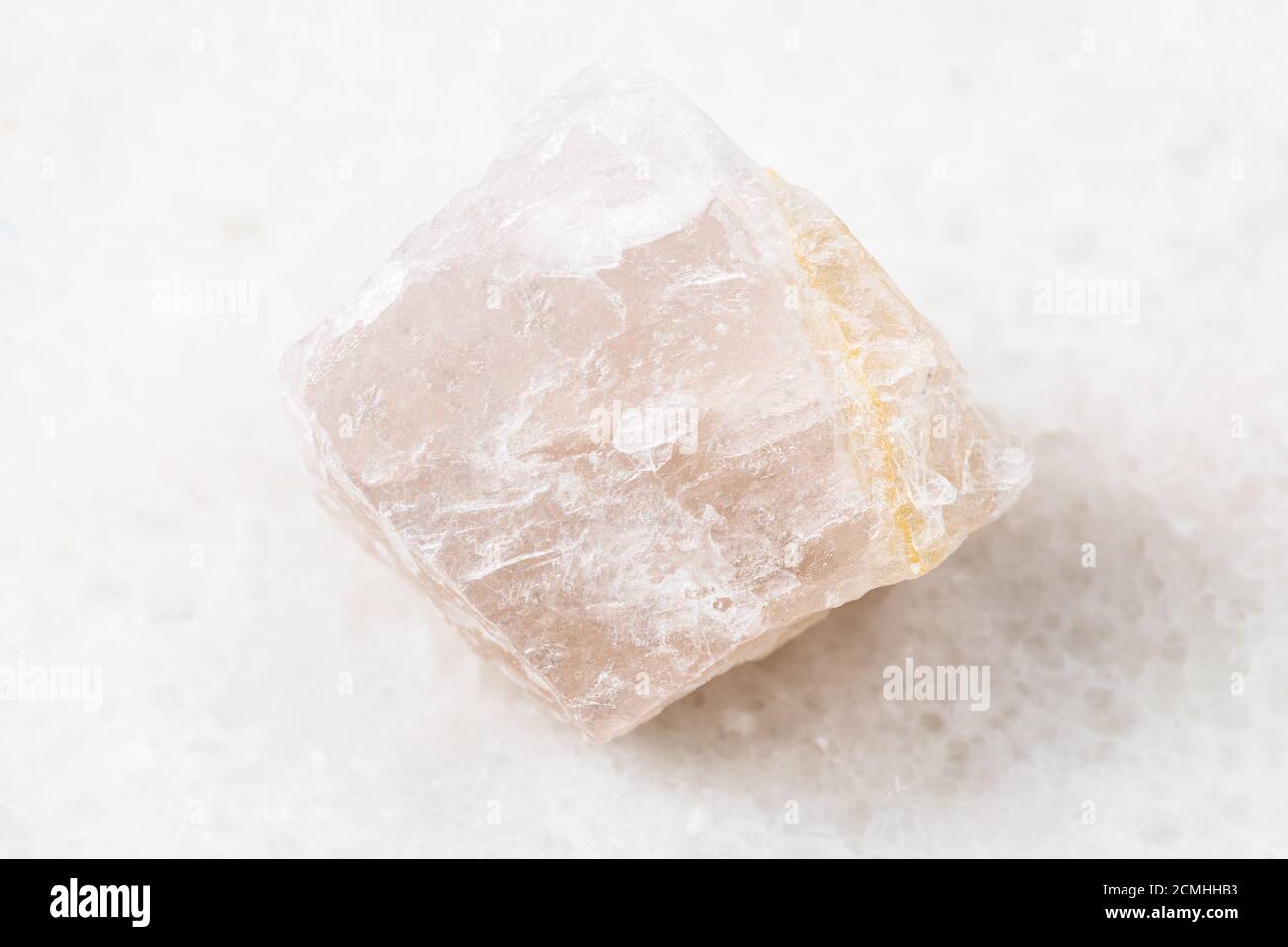 closeup of sample of natural mineral from geological collection - rough ...