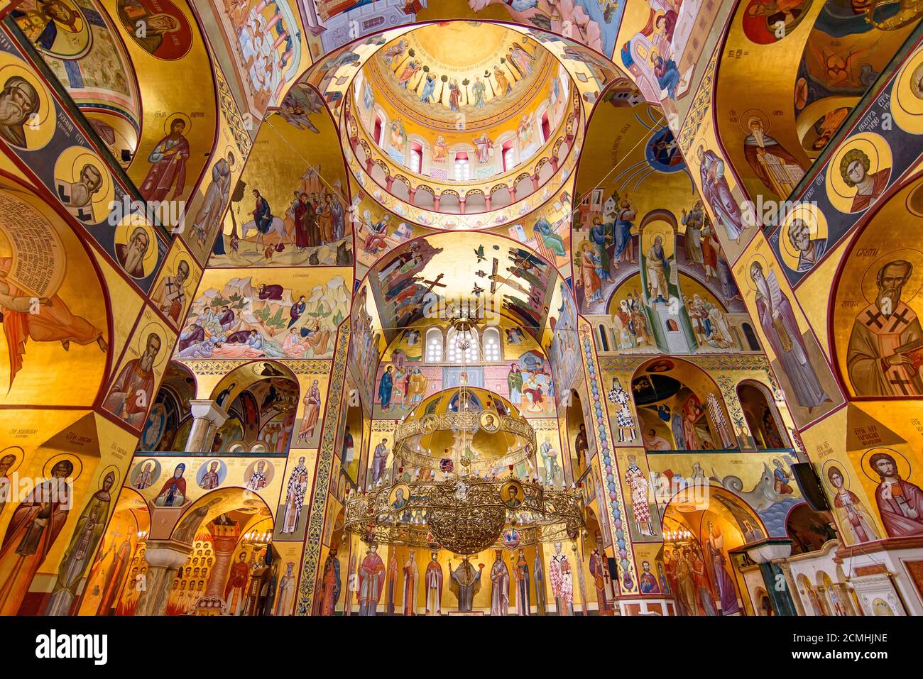 Interior of Cathedral of the Resurrection of Christ in Podgorica ...