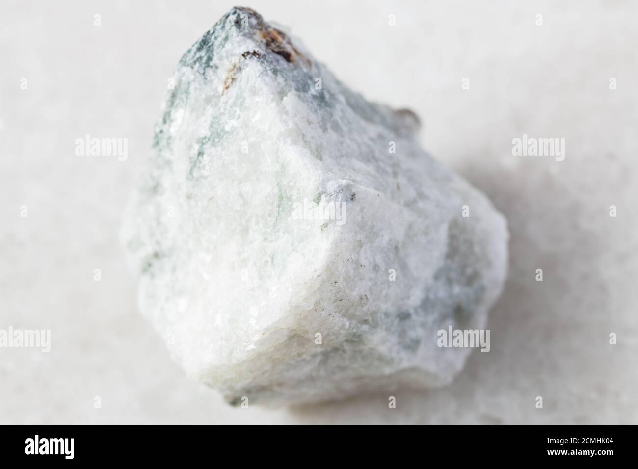 closeup of sample of natural mineral from geological collection ...