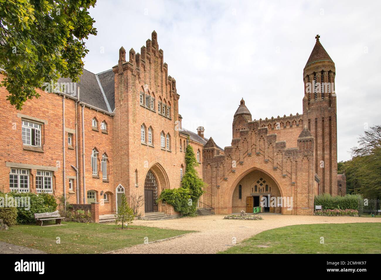 quarr abbey on the isle of wight Stock Photo - Alamy