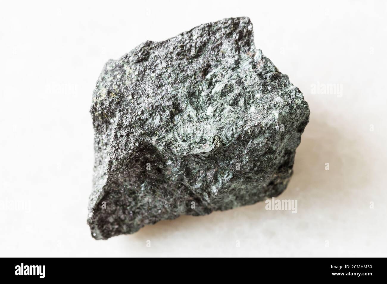 closeup of sample of natural mineral from geological collection ...