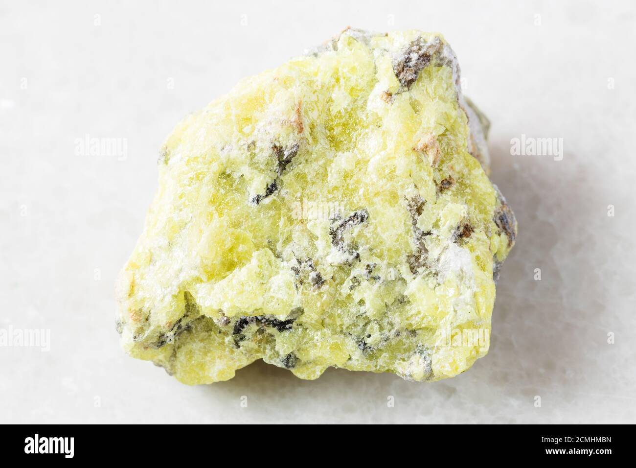 closeup of sample of natural mineral from geological collection ...