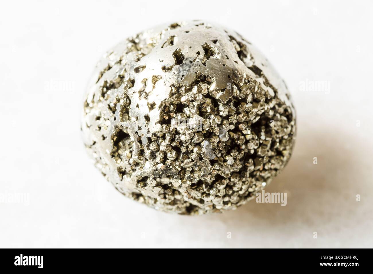 closeup of sample of natural mineral from geological collection ...