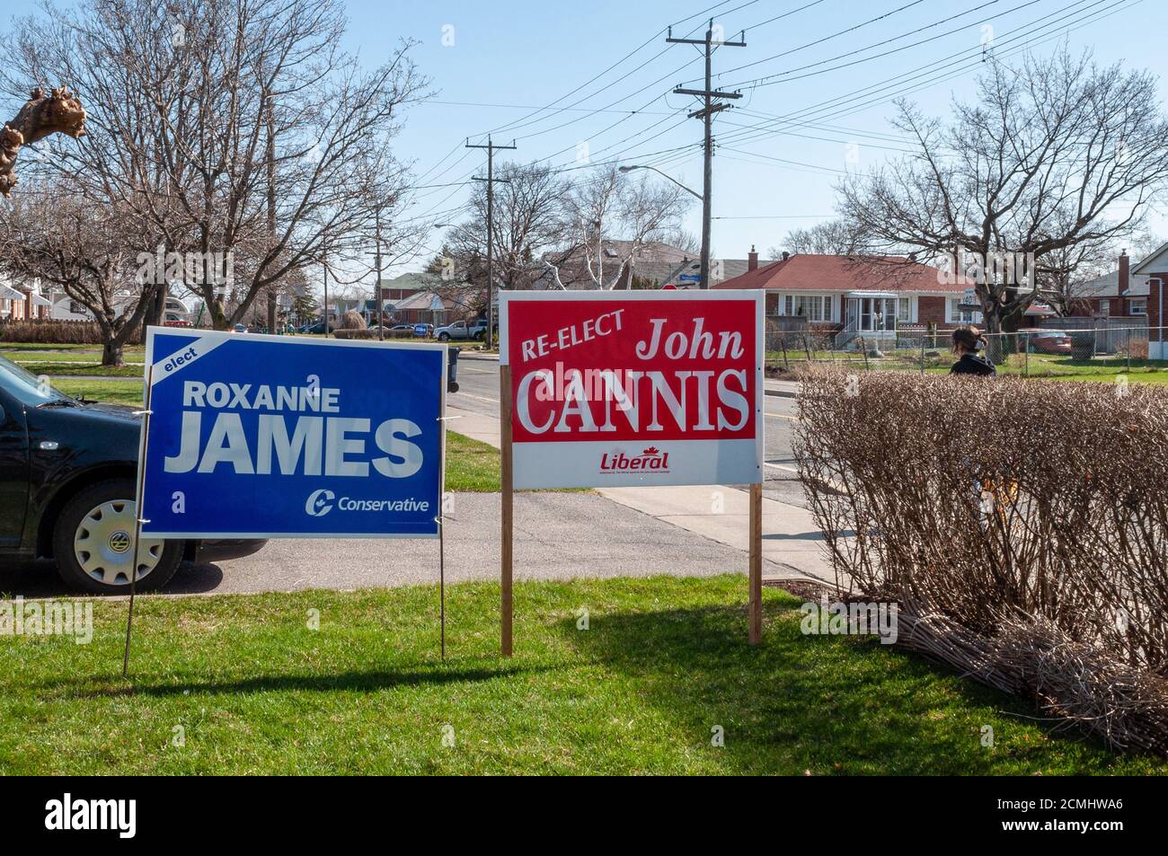 Canada election signs hi-res stock photography and images - Alamy