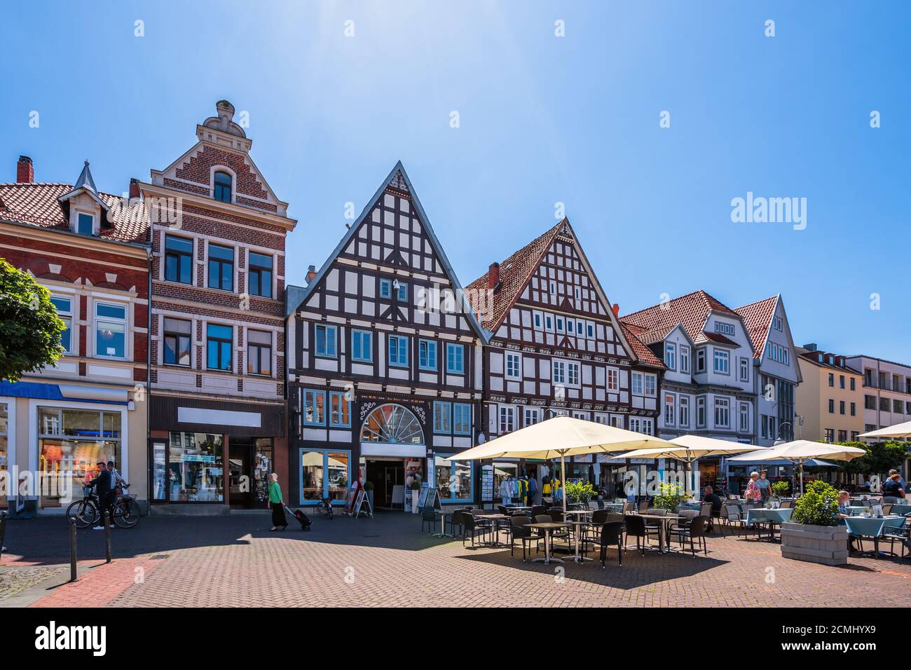 Market place in Stadthagen, Germany Stock Photo - Alamy