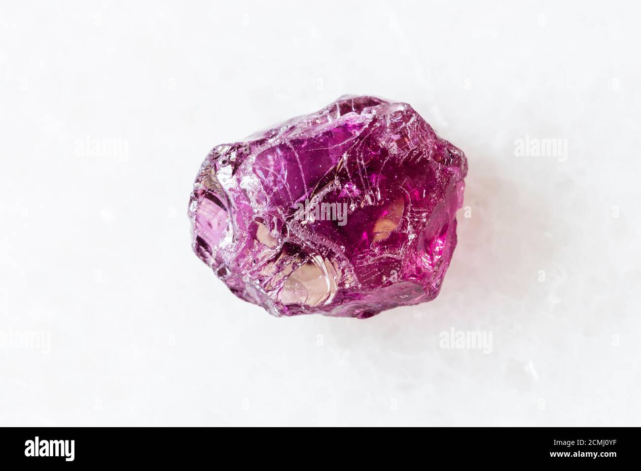 closeup of sample of natural mineral from geological collection - rough ...