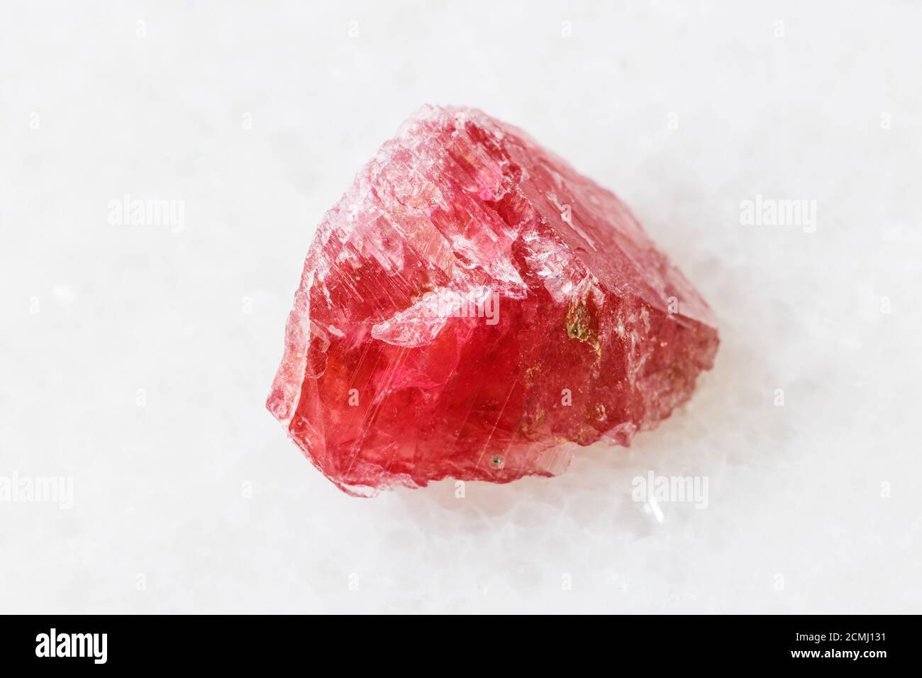 closeup of sample of natural mineral from geological collection - rough ...