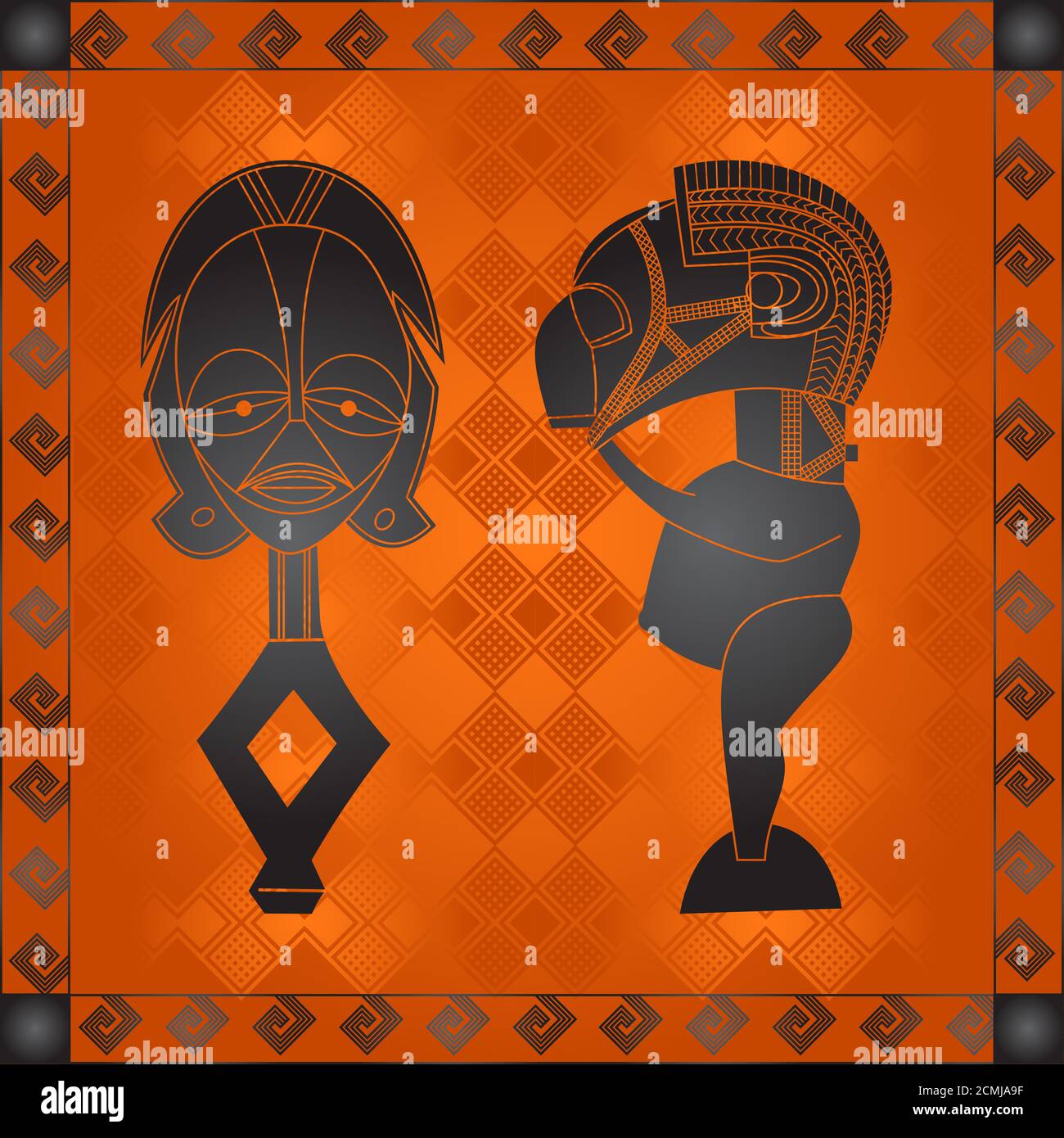 African national cultural symbols Stock Photo - Alamy