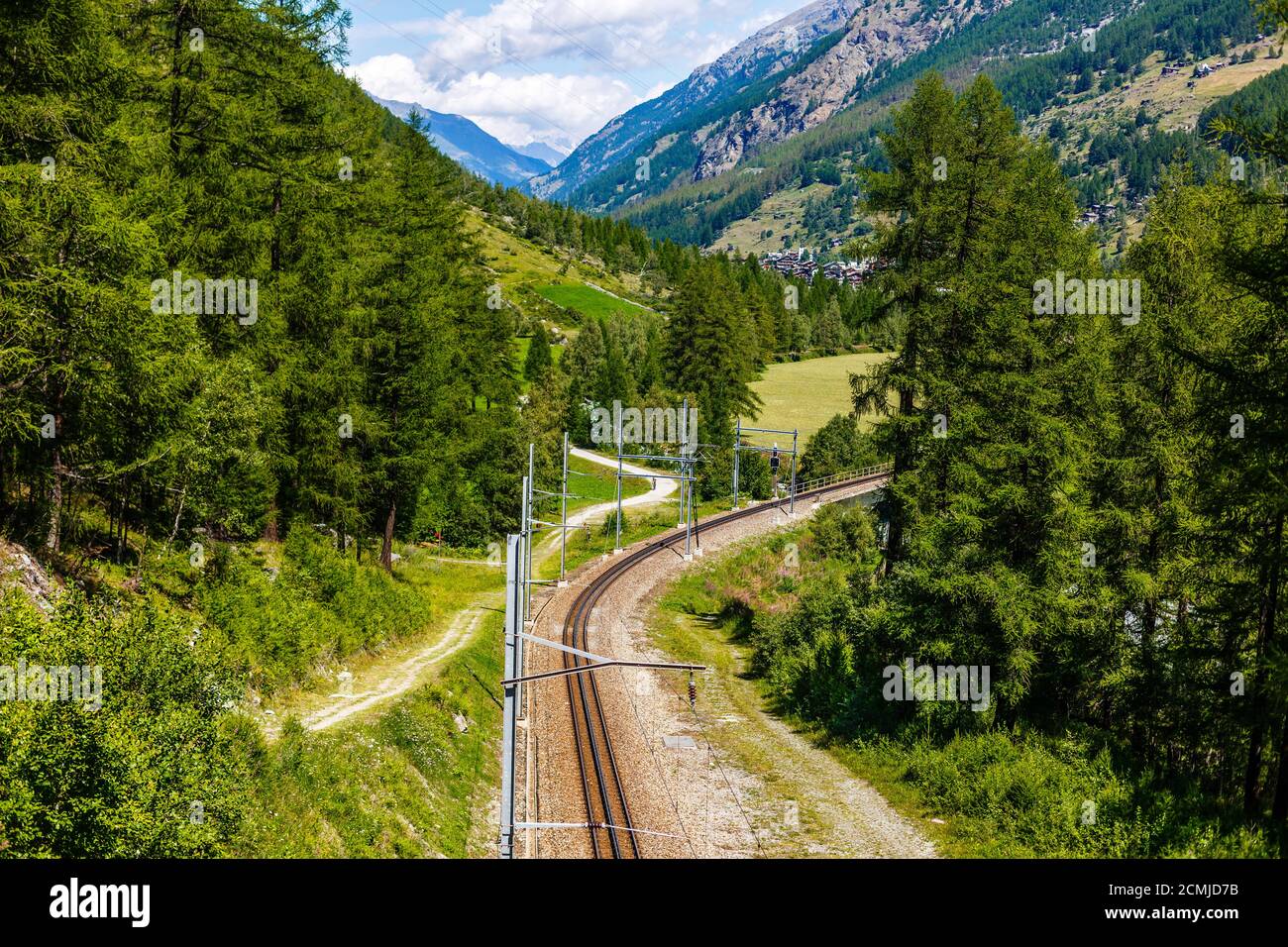 Alps andermatt railway mountains railroad hi-res stock photography and ...