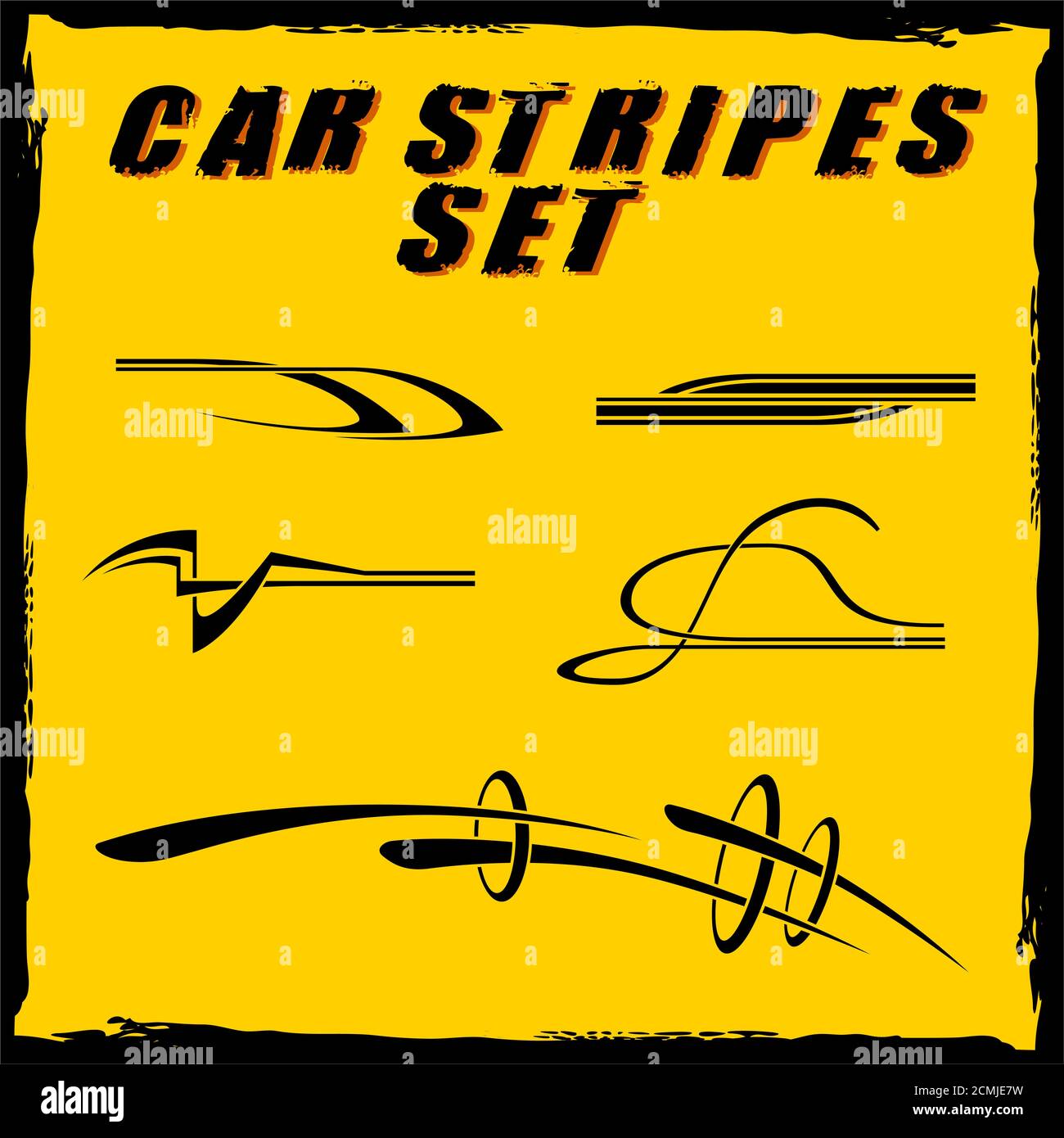 Car stripe design set to print and cut on vinyl Stock Photo - Alamy