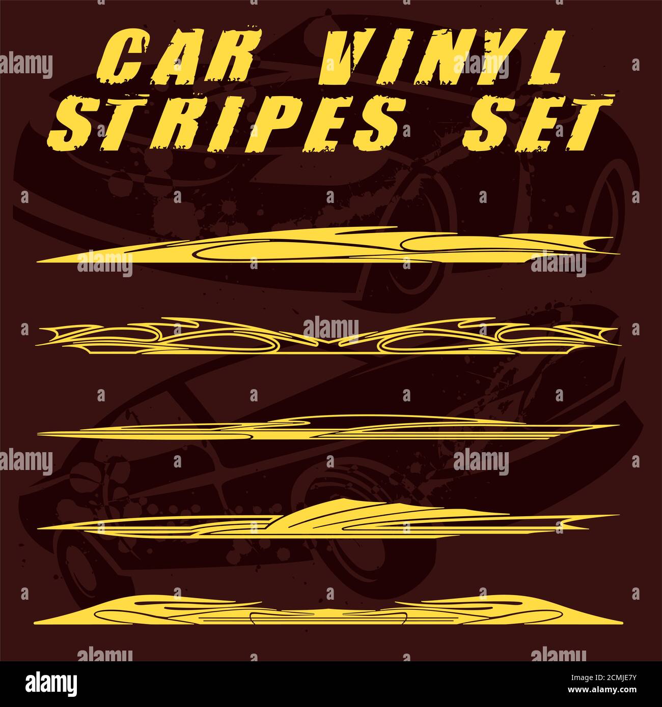 Car stripe design set to print and cut on vinyl Stock Photo - Alamy