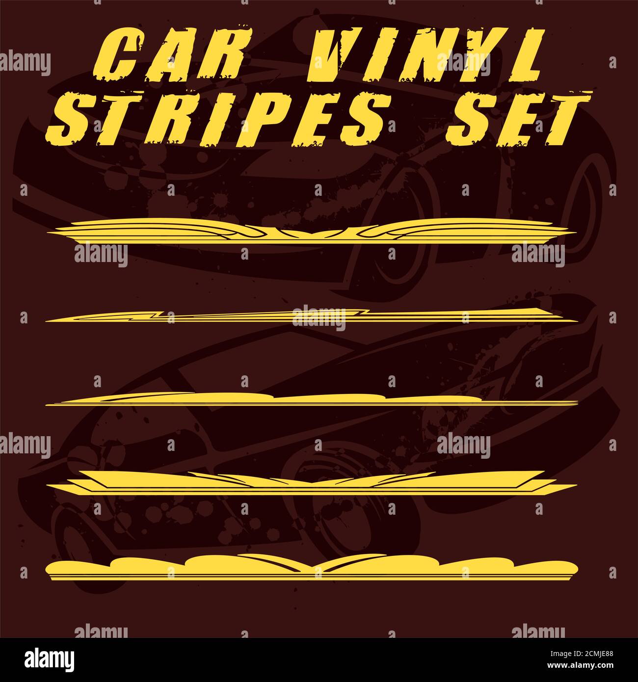 Car stripe design set to print and cut on vinyl Stock Photo - Alamy
