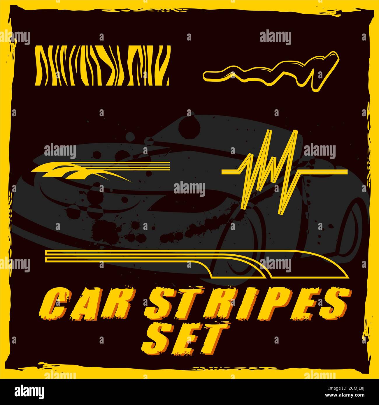 Car stripe design set to print and cut on vinyl Stock Photo - Alamy