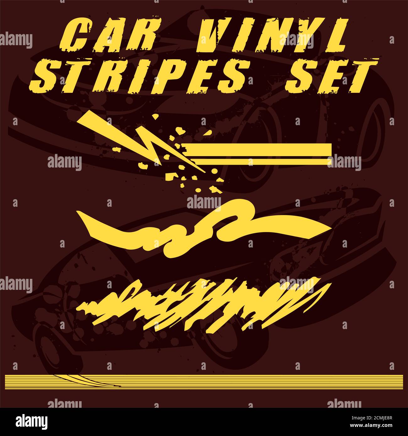 Car stripe design set to print and cut on vinyl Stock Photo - Alamy