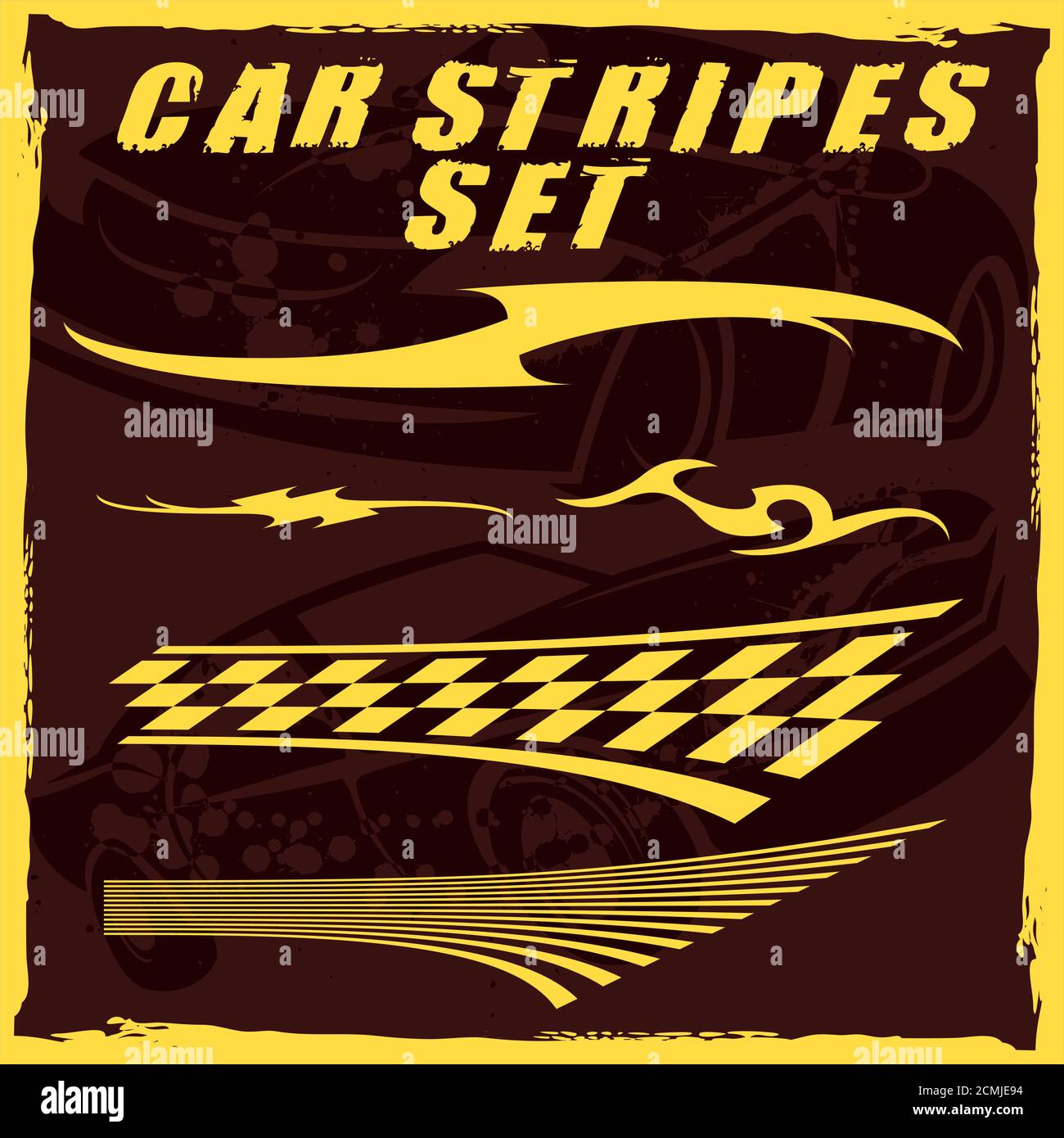 Car stripe design set to print and cut on vinyl Stock Photo - Alamy