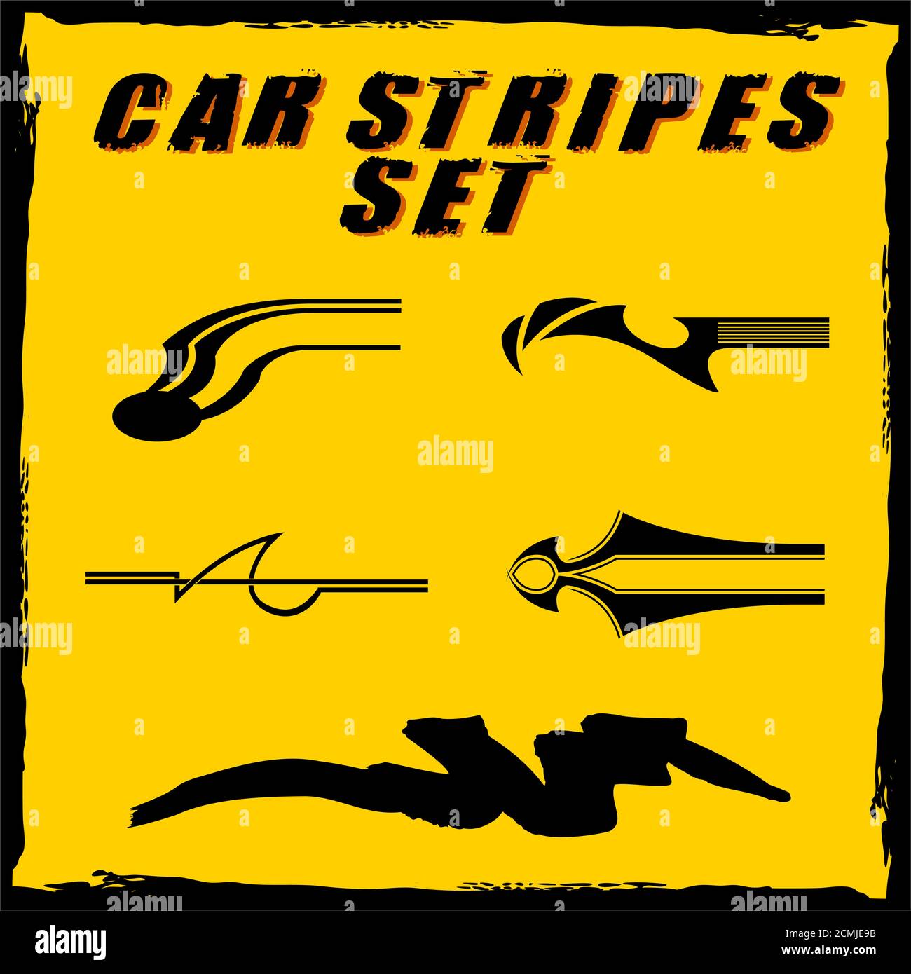 Car stripe design set to print and cut on vinyl Stock Photo - Alamy