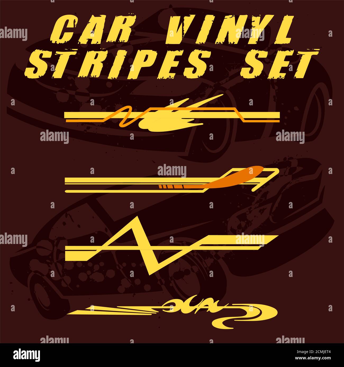 Car stripe design set to print and cut on vinyl Stock Photo - Alamy