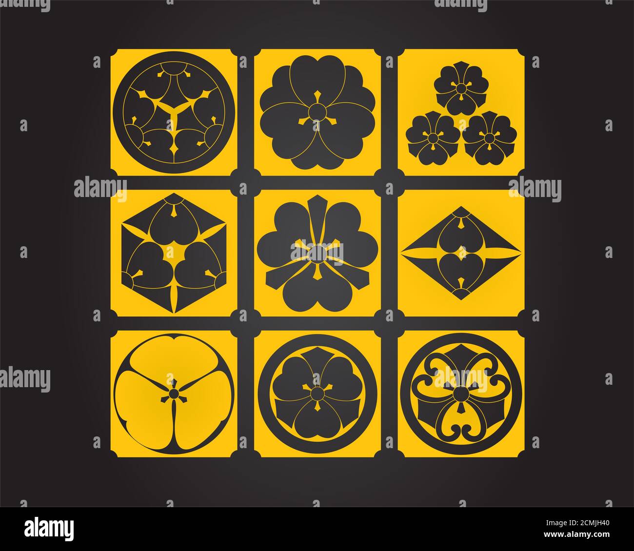 Japanese cultural elements and national ornaments set Stock Photo - Alamy