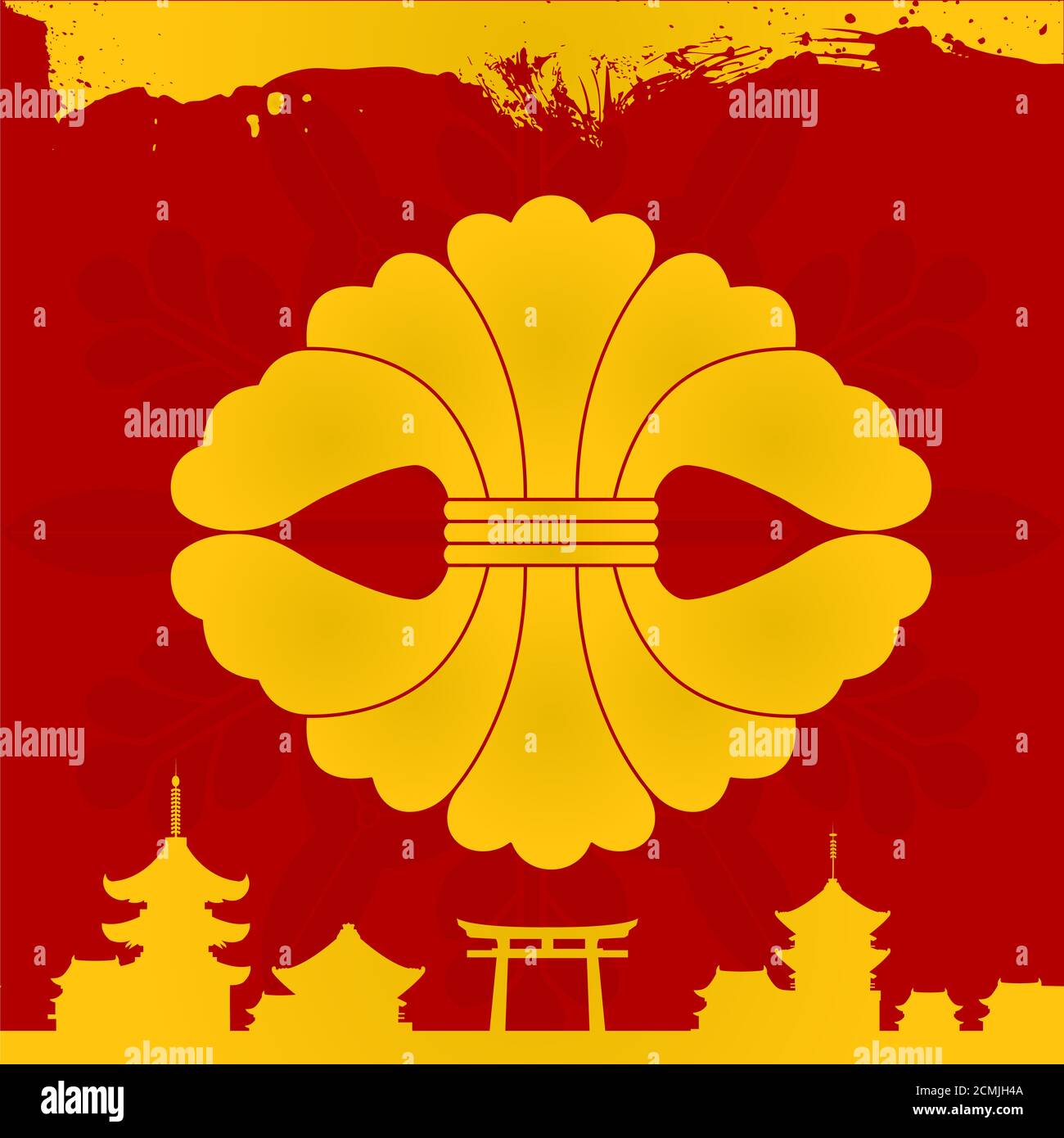 Japanese culture symbolic ornament Stock Photo - Alamy