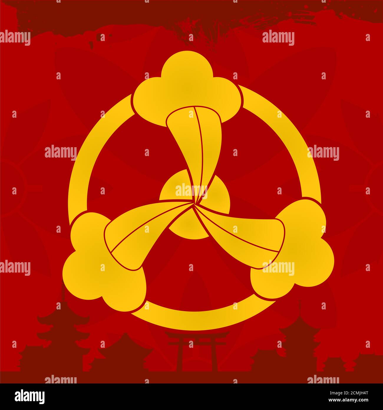 Japanese culture symbolic ornaments Stock Photo - Alamy