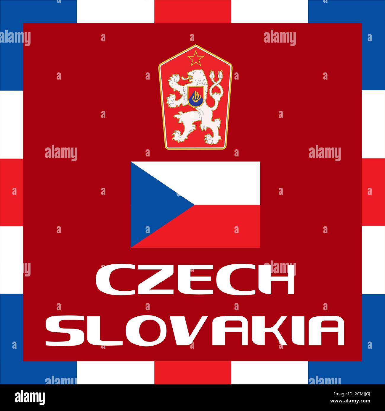 Czech republic and slovakia flag hi-res stock photography and images ...