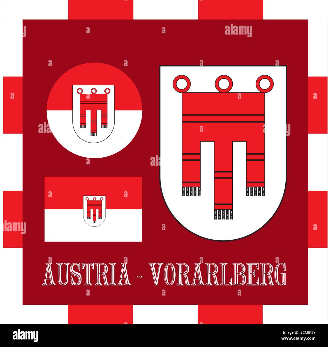 Vorarlberg map hi-res stock photography and images - Alamy