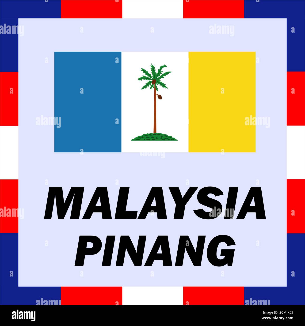 Official ensigns, flag and coat of arm of Malaysia - Pinang Stock Photo ...
