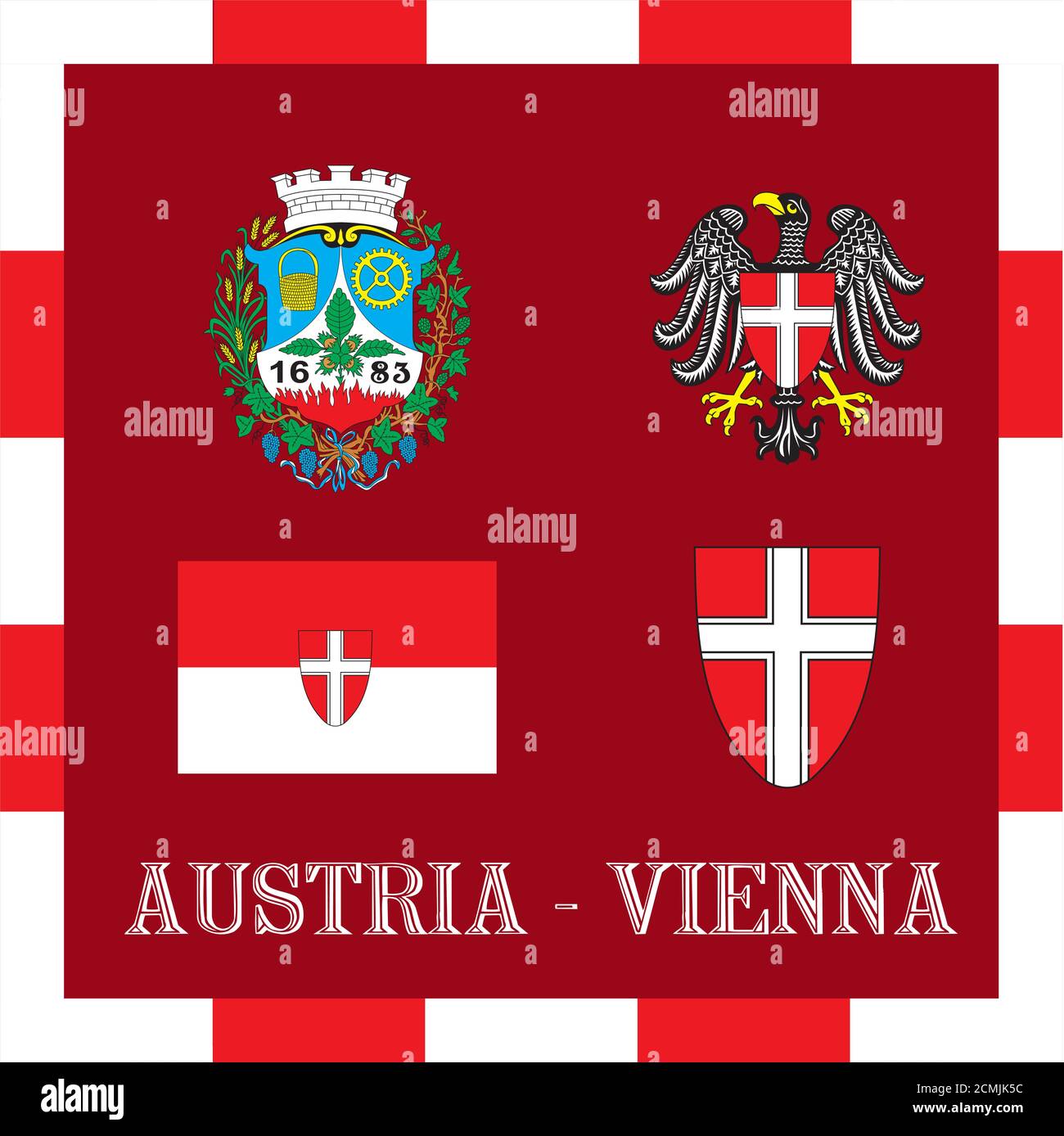 Map of vienna Cut Out Stock Images & Pictures - Alamy