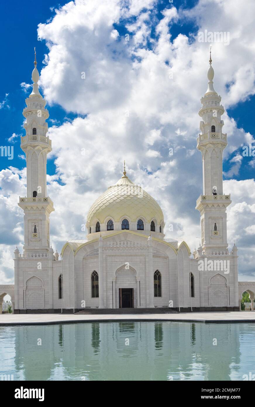 White mosque at summer day Stock Photo - Alamy