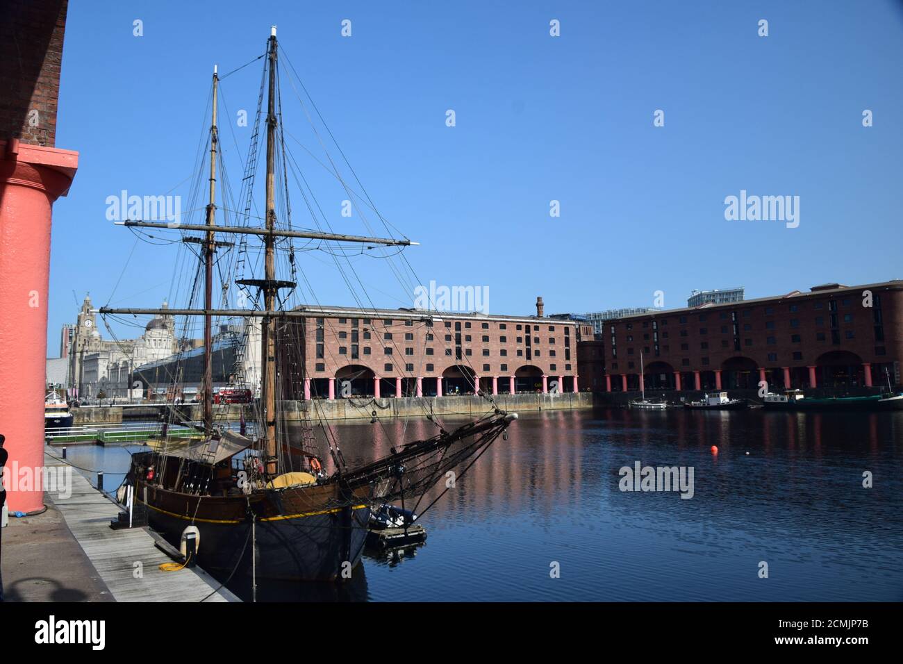 Liverpool City waterfront and Albert dock area Stock Photo - Alamy