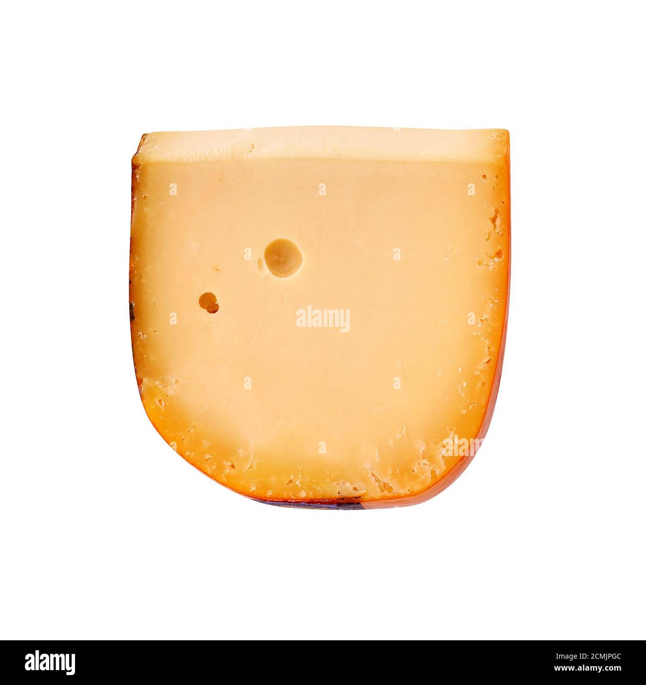 Zaanlander dutch cheese in a studio setting, isolated on white Stock ...