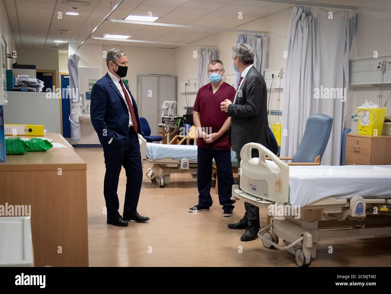 Labour leader Sir Keir Starmer meets Deputy Director Steve McSwiggan ...