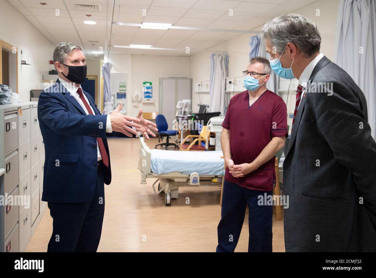 Labour leader Sir Keir Starmer meets Deputy Director Steve McSwiggan ...