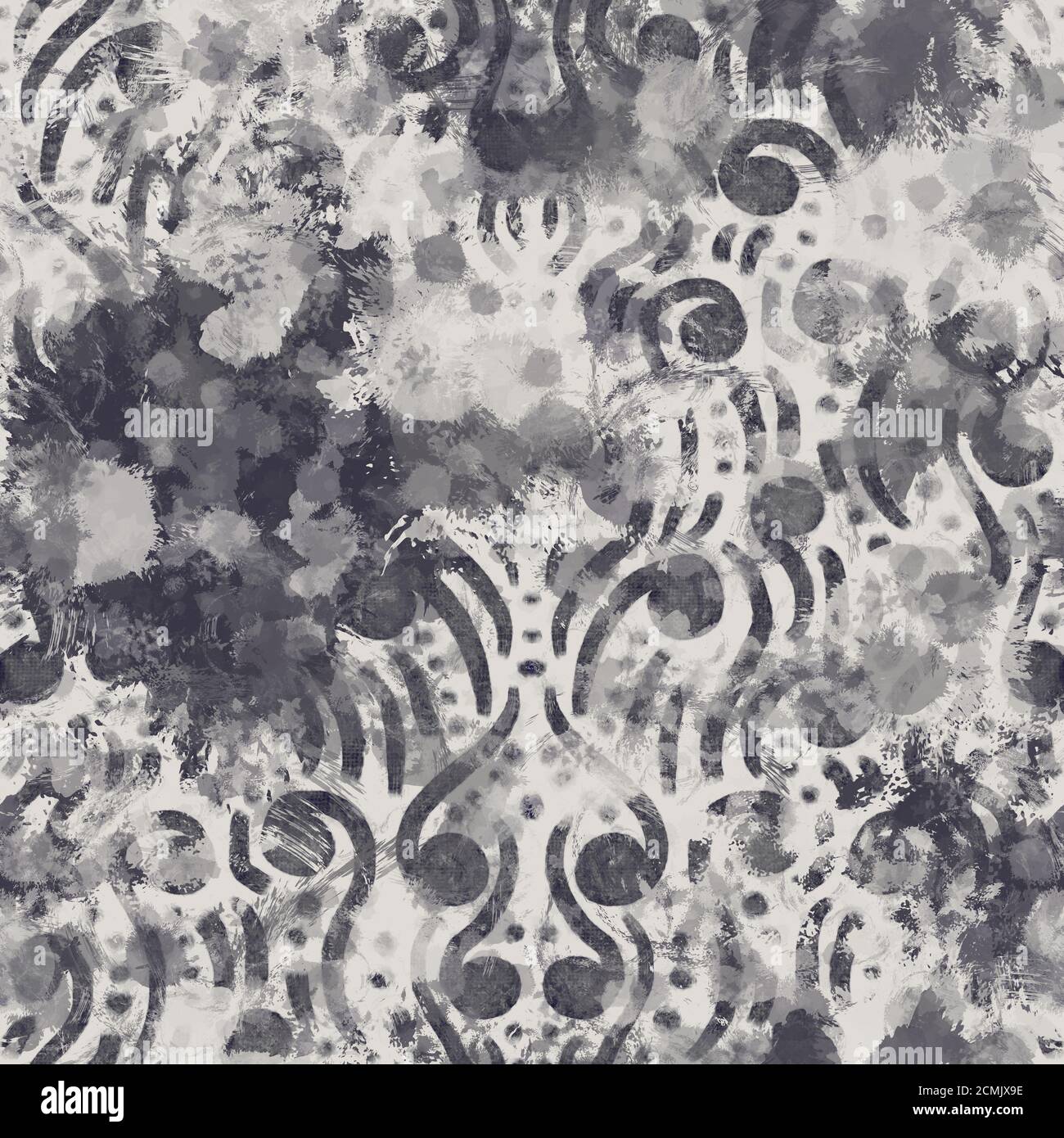 Paint splat funky splatter mess seamless pattern Stock Photo - Alamy