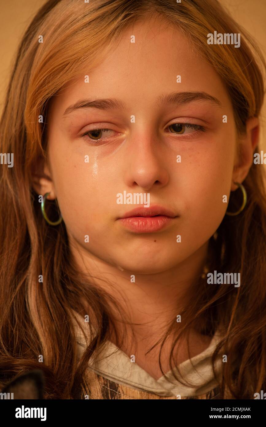 Tears rolling hi-res stock photography and images - Alamy