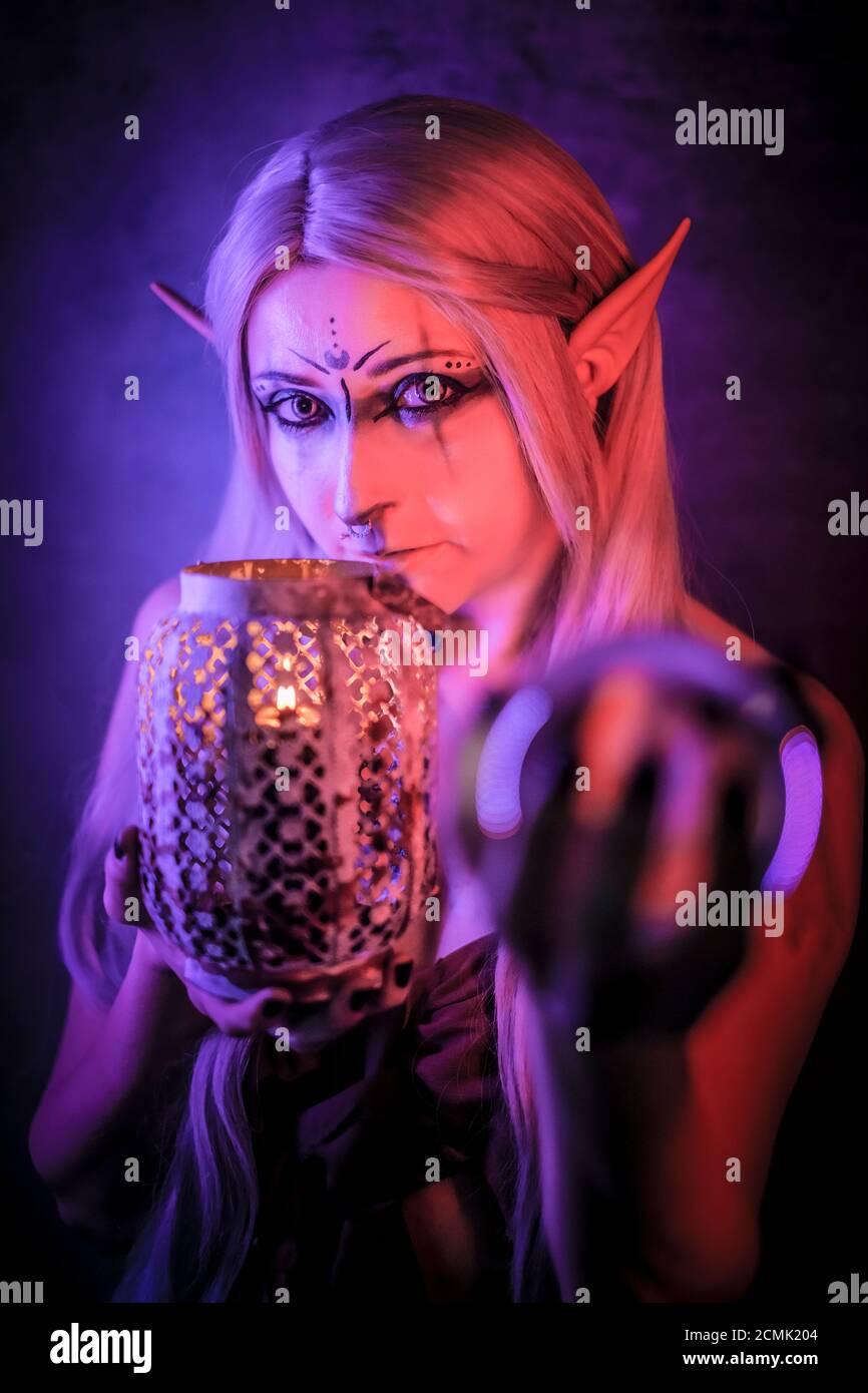 Elf cartoon hi-res stock photography and images - Alamy