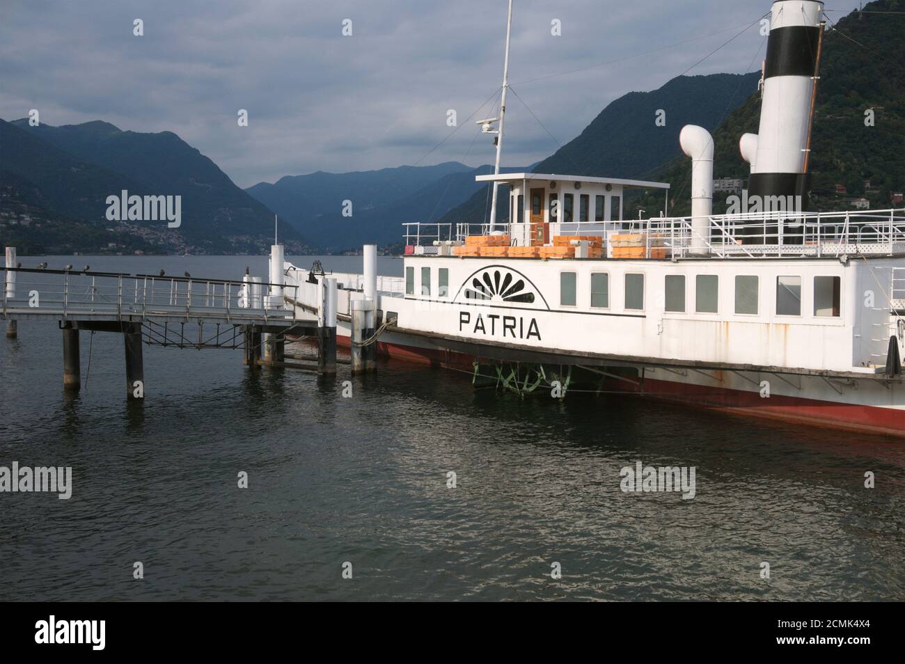 steamboat "Patria", Lake Como, Como, Italy Stock Photo - Alamy