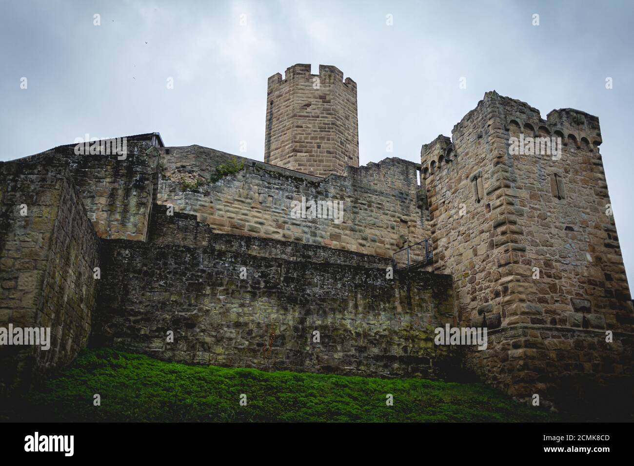 Steinsberg Castle in the village of Weiler, a suburb of Sinsheim ...