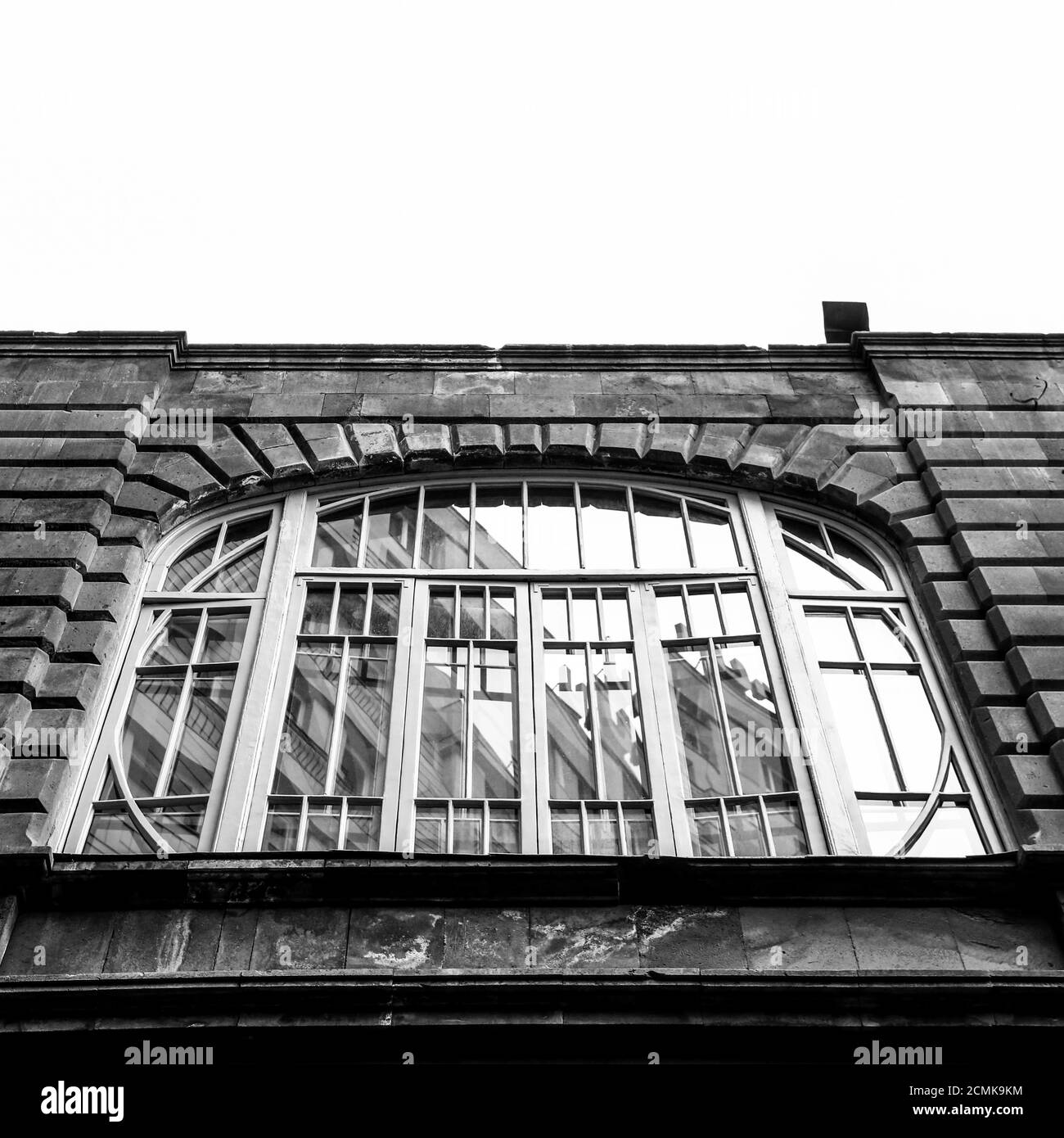 Wide angle view house Black and White Stock Photos & Images - Alamy