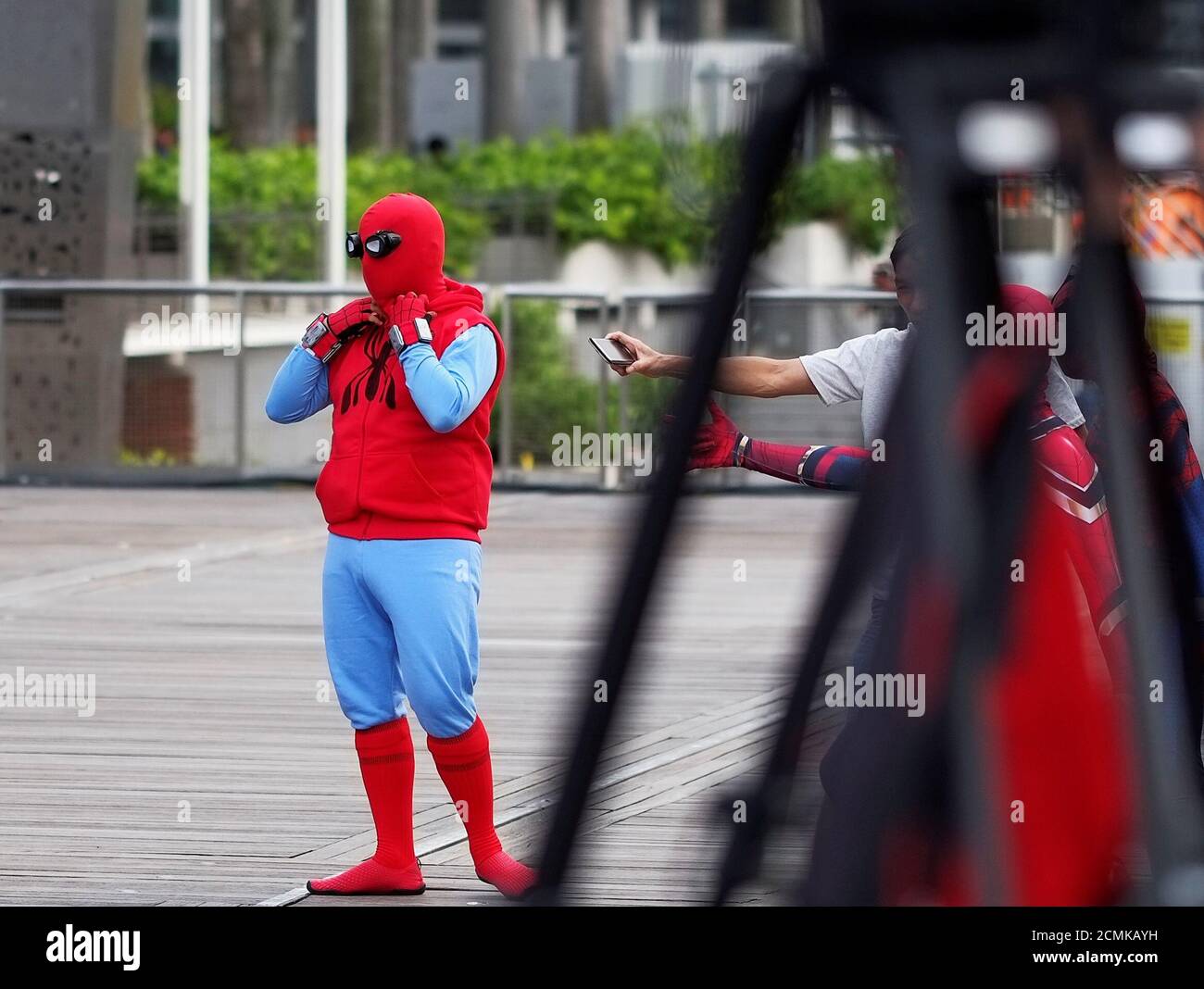 Spider Man Cosplayer High Resolution Stock Photography and Images - Alamy