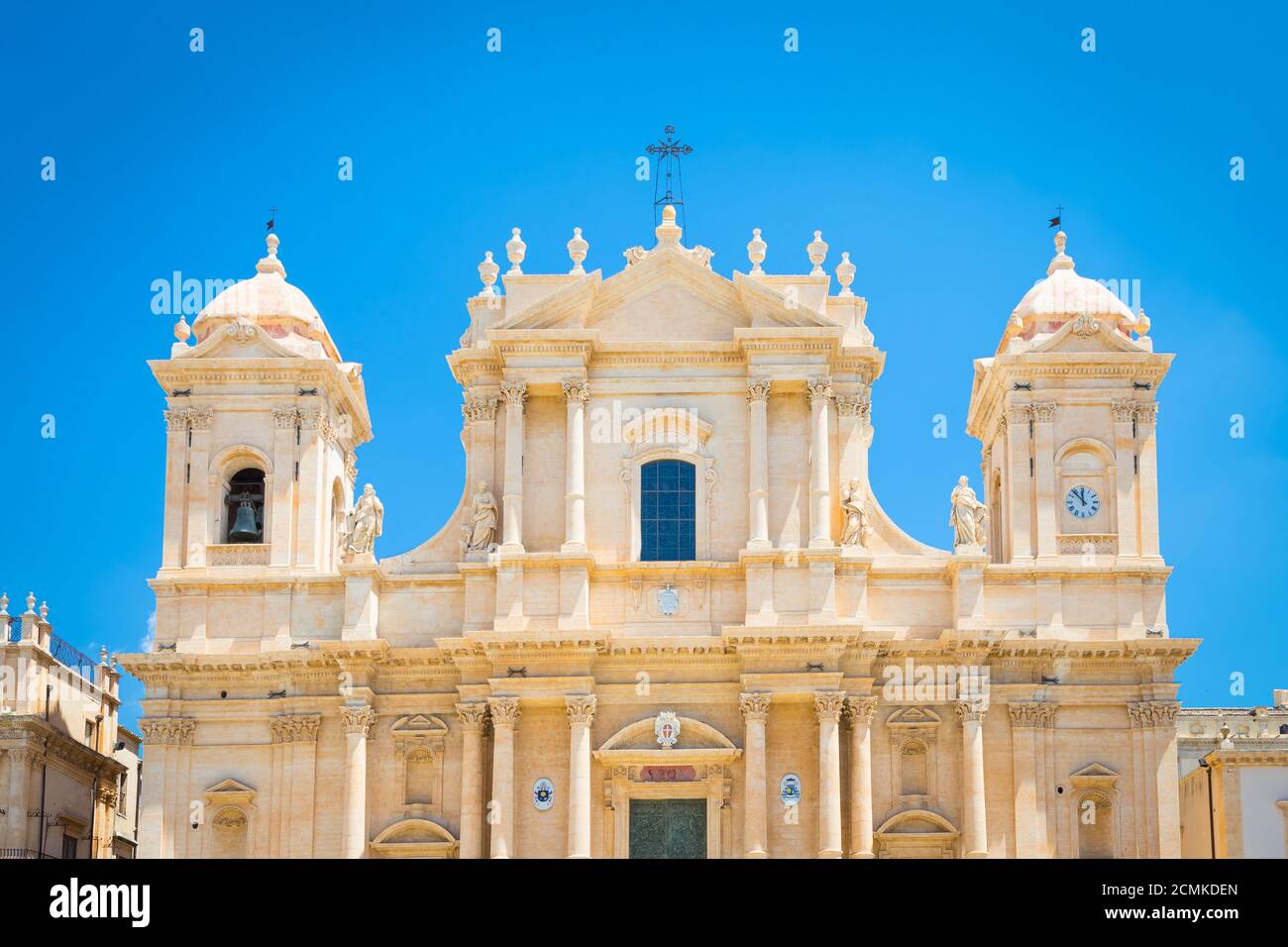 NOTO, ITALY - San Nicolò Cathedral, UNESCO Heritage Site Stock Photo ...