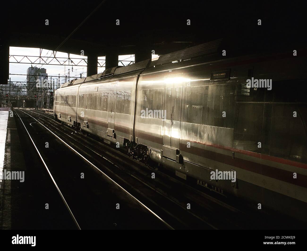 Rail transport lines in Spain Stock Photo - Alamy