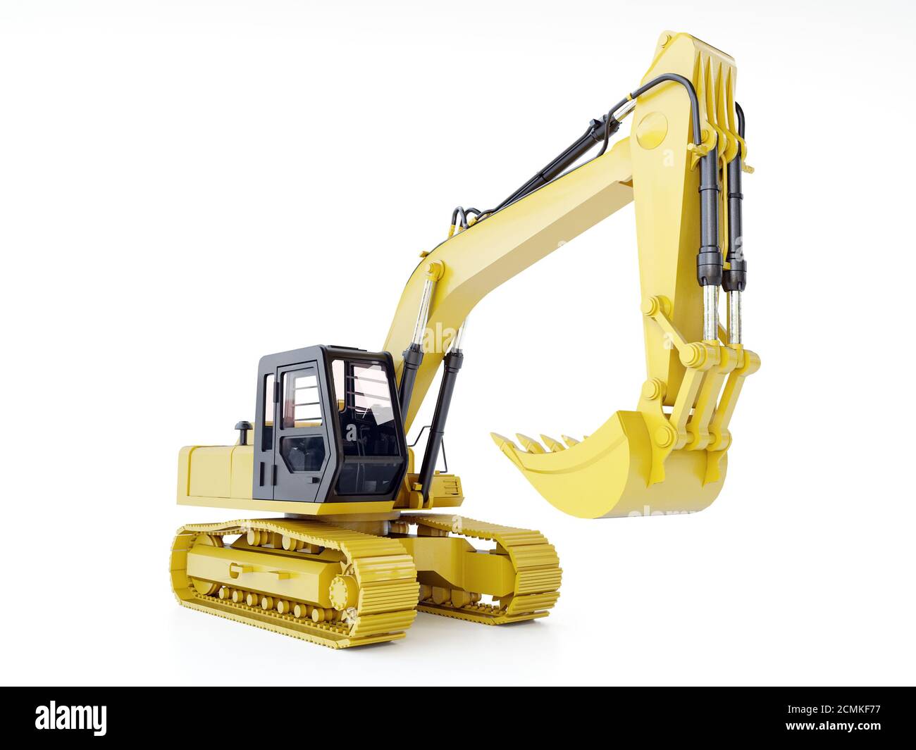 Excavator 3d hi-res stock photography and images - Alamy