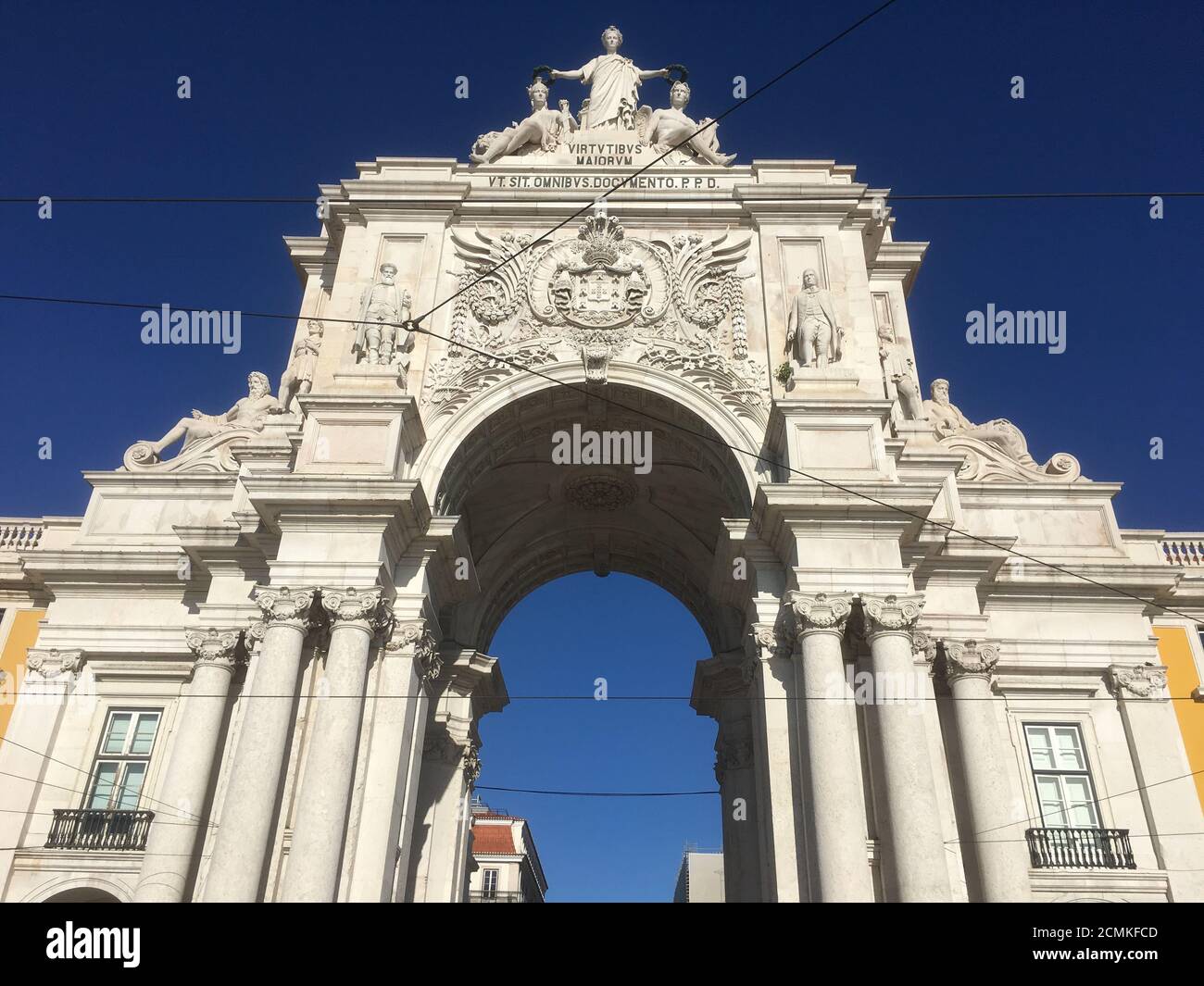 Arch of Rua Augusta in Lisbon Stock Photo - Alamy