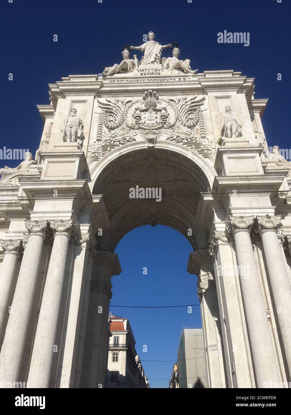 Arch of Rua Augusta in Lisbon Stock Photo - Alamy