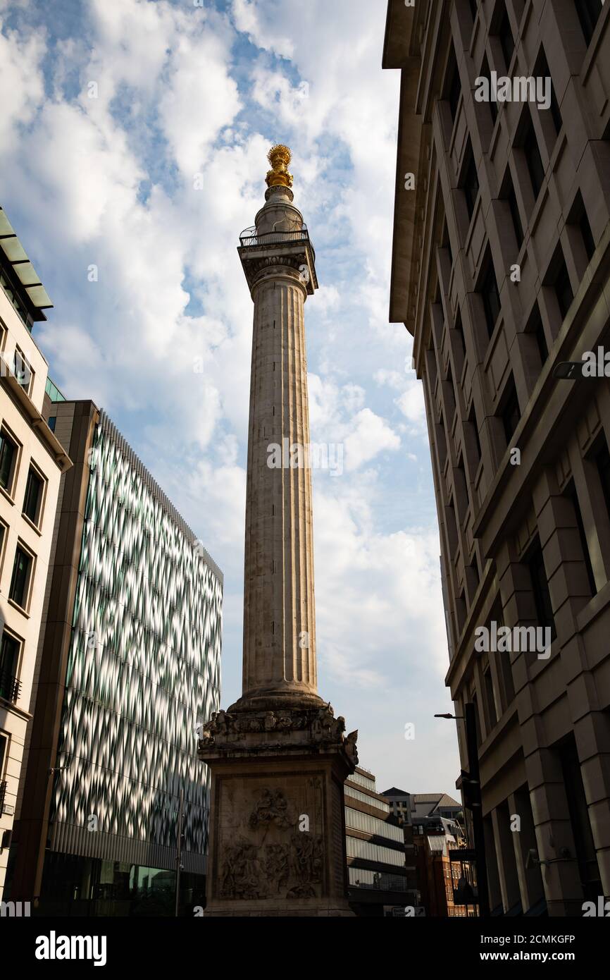 The monument in London, UK Stock Photo - Alamy