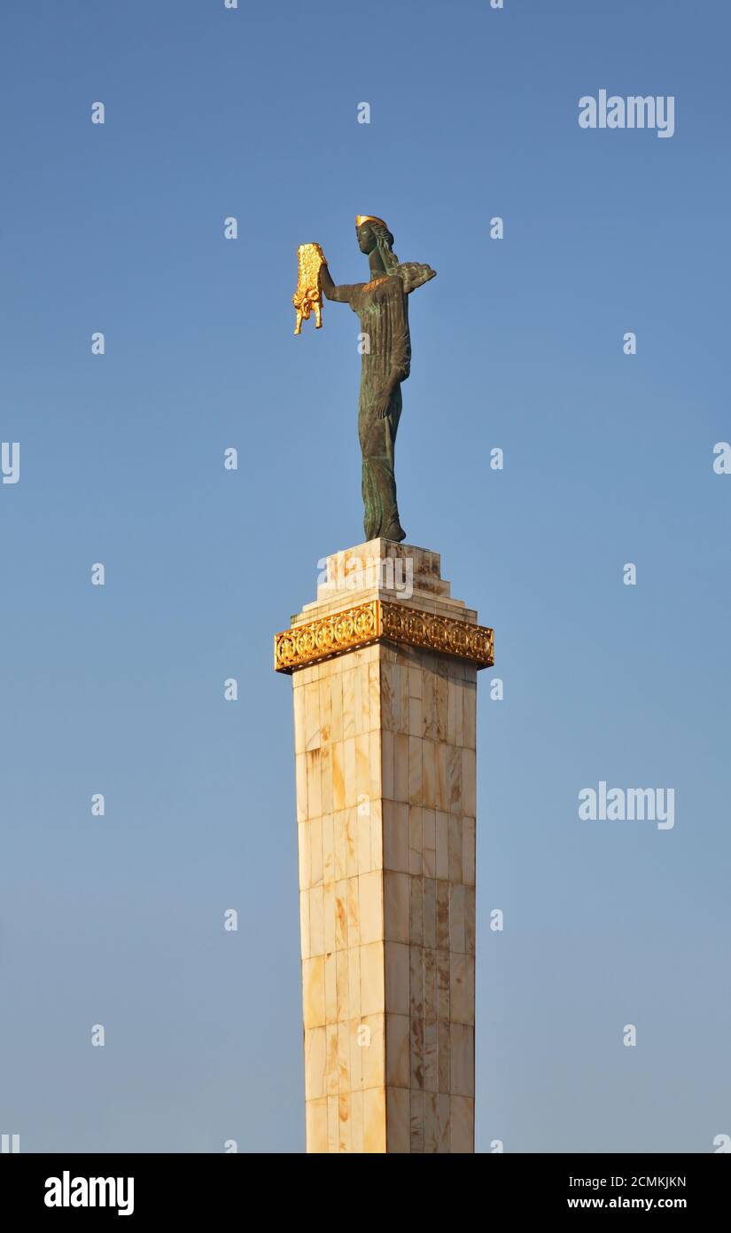 Statue of Medea at Europe square in Batumi. Autonomous Republic of ...